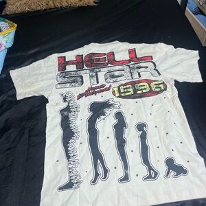 Hellstar | Shirts | Hellstar Graphic Mens Tee Cream | Poshmark